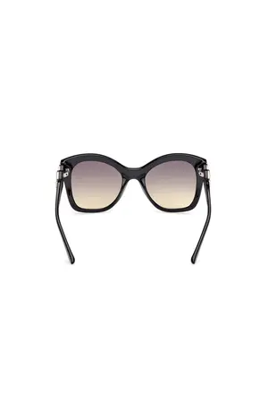 Guess Medallion Temple Butterfly Sunglasses