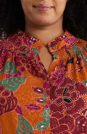 SUGARLIPS Marven Floral Button Down Top