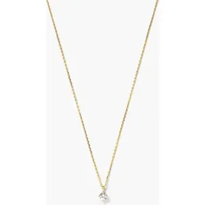 Mejuri Round Sapphire Necklace - Gold