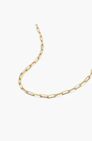 Mejuri Paperclip Chain Charm Necklace