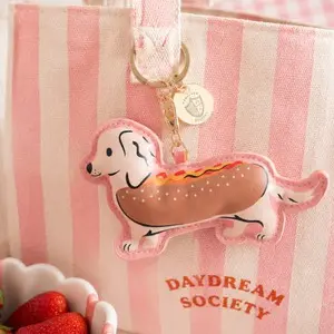 DAYDREAM SOCIETY. Hot Dog Dachshund Bag Charm