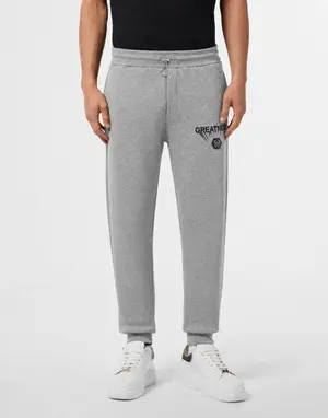 Philipp Plein Fleece Joggers Greatness - Grey
