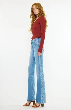 KANCAN Odalis Mid Rise Flare Jeans