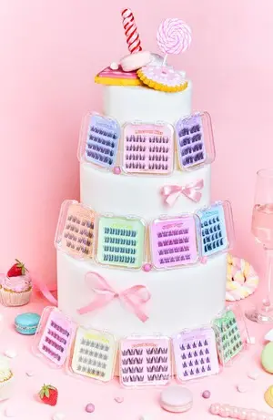 CHAR COSMETICS Fluffy Bakery Collection Pre-glued 24-hour Wear Lashes