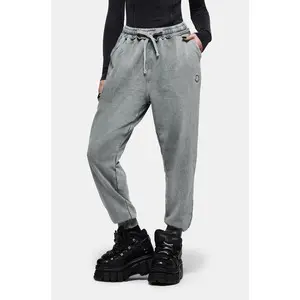 DISTURBIA Sylph Dove Embroidered Cuffed Jogger
