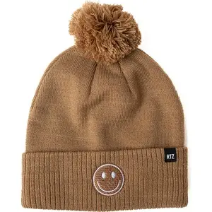 REY TO Z Smiley Pom Pom Latte