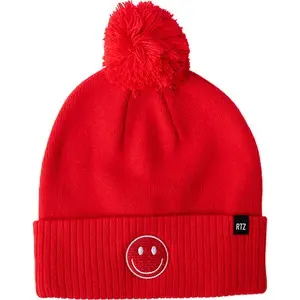 REY TO Z Smiley Pom Pom - Wild Cherry