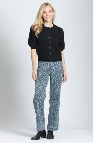 APNY Puff Sleeve Cardigan
