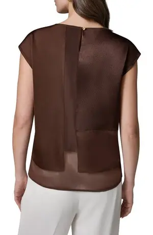 Donna Karan New York Mixed Media Top