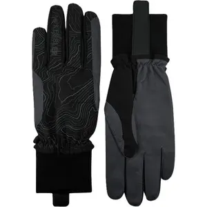 KESSLER Performance Touchscreen Gloves With Leather Palm - Black