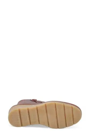 Miz Mooz Alice Leather Wedge Bootie - Brandy