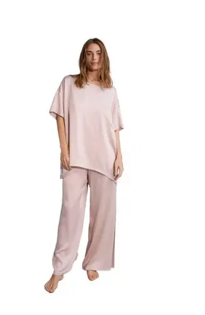 Lunya Washable Silk Pajamas - Delicate Pink