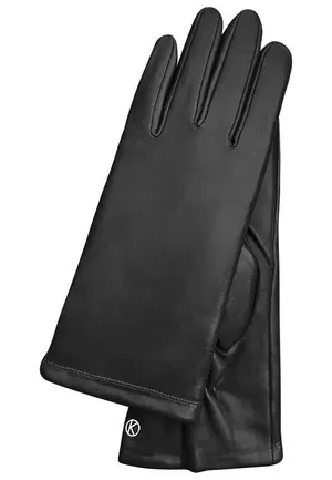 KESSLER Extra Long Premium Lamb Leather Touchscreen Gloves - Black