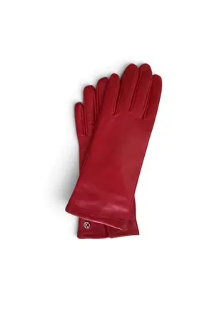 KESSLER Extra Long Premium Lamb Leather Touchscreen Gloves - Crimson