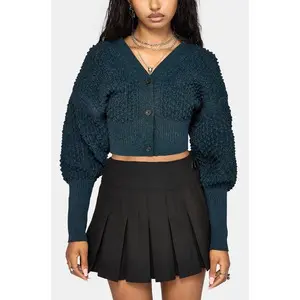 DISTURBIA Valene Dragon Scales Knit Cardigan