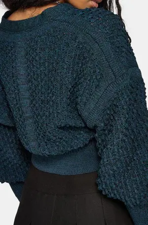 DISTURBIA Valene Dragon Scales Knit Cardigan