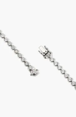 Mejuri Bezel Sapphire Tennis Bracelet