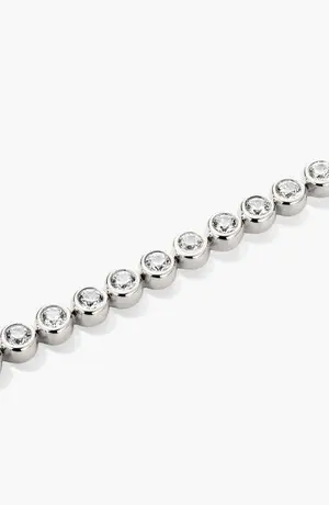 Mejuri Bezel Sapphire Tennis Bracelet