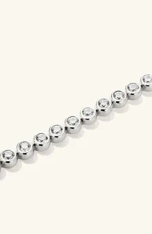 Mejuri Bezel Sapphire Tennis Bracelet