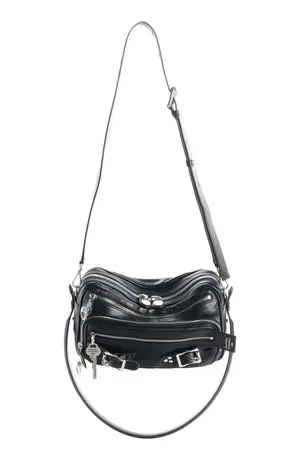 Acne Studios Camero Party Leather Shoulder Bag - Black