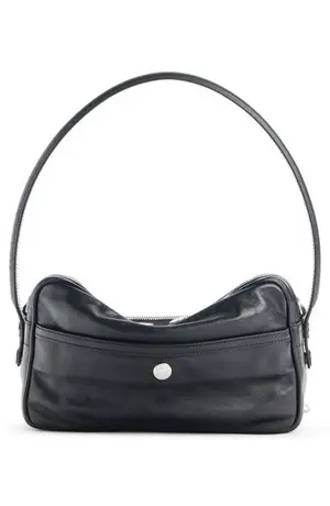 Acne Studios Camero Party Leather Shoulder Bag - Black