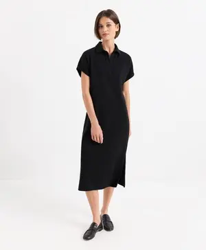 PACT Organic Cotton Roam Go Anywhere Dress - Black