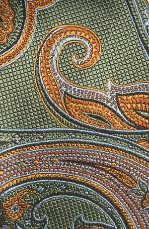 Nordstrom Silk Paisley Tie - Olive