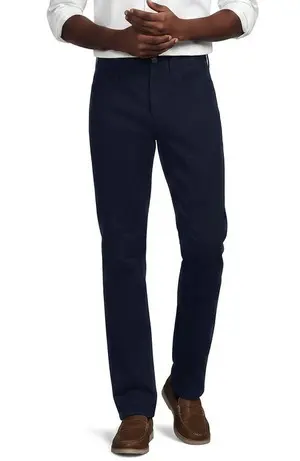 LANDS' END Travel Kit Comfort Waist Classic Straight Fit 5 Pocket Pant - Radiant Navy