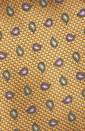 Nordstrom Paisley Silk Tie - Gold