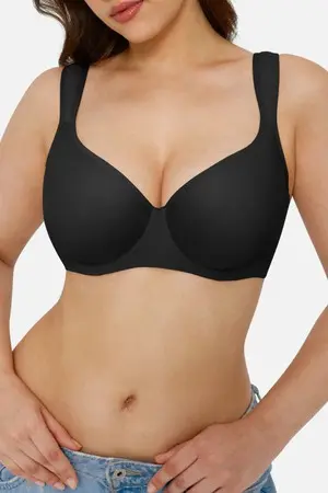 POPILUSH Full Figure Beauty Back Smoothing Minimizer Bra - Jet