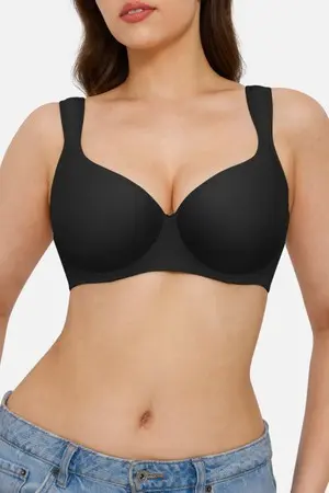 POPILUSH Full Figure Beauty Back Smoothing Minimizer Bra - Jet