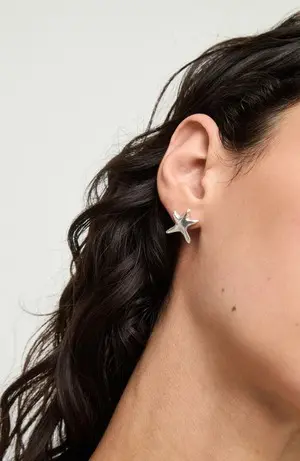 UNODE50 Small -tone Star Earrings