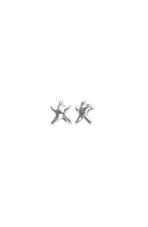 UNODE50 Small -tone Star Earrings