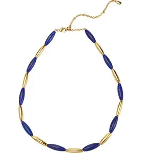 RETRO CHIC Ishtar Goddess Necklace - Gold&blue