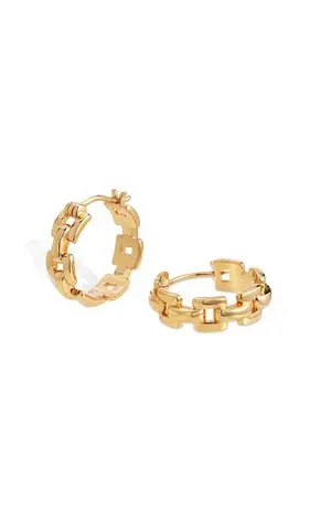RETRO CHIC Rome Chain Earrings - Gold