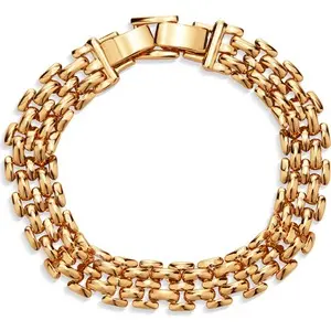 RETRO CHIC Rome Chain Large Bracelet Gold