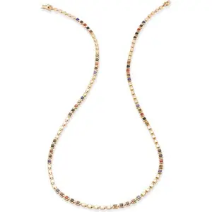 EDDIEBORGO Inlaid Cadence Link Necklace - Gold/multi