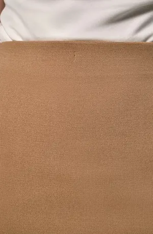Donna Karan New York Sweater Midi Pencil Skirt - Fawn