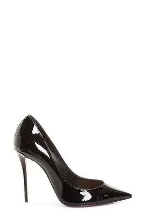 CHRISTIAN LOUBOUTIN Pigalle Pointed Toe Pump - B439 Black/black