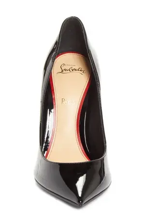 CHRISTIAN LOUBOUTIN Pigalle Pointed Toe Pump - B439 Black/black