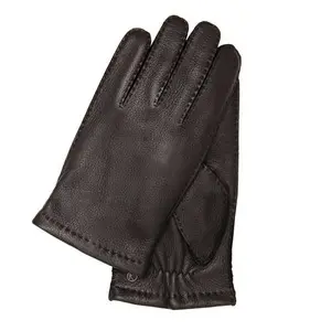 KESSLER Premium Deer Skin Touchscreen Gloves With Wool Lining - Black