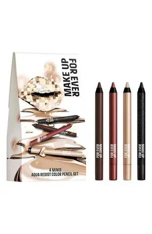 MAKE UP FOR EVER Mini Aqua Resist Waterproof Eyeliner 4-piece Kit $54 Value - None