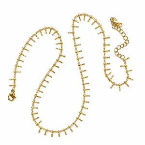 ERIN MCDERMOTT JEWELRY Ray Of Light Beaded Necklace - Gold
