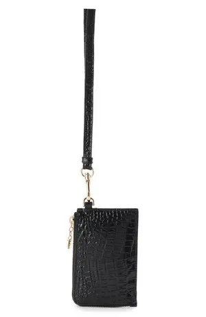 Brahmin Esther Croc Embossed Leather Pouch