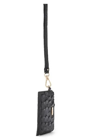 Brahmin Esther Croc Embossed Leather Pouch