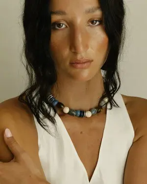 BY LILLA Ivory Stone Necklace