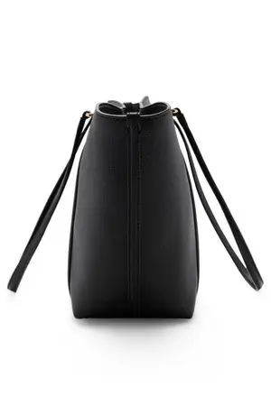 Mango Faux Leather Shopper Tote