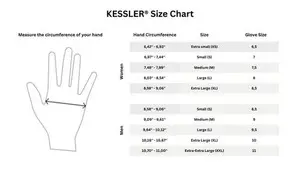 KESSLER Leather Gloves With Knitted Cuff And Touch Function