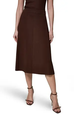 Donna Karan New York Midi Sweater Skirt - Canyon