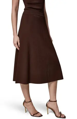 Donna Karan New York Midi Sweater Skirt - Canyon